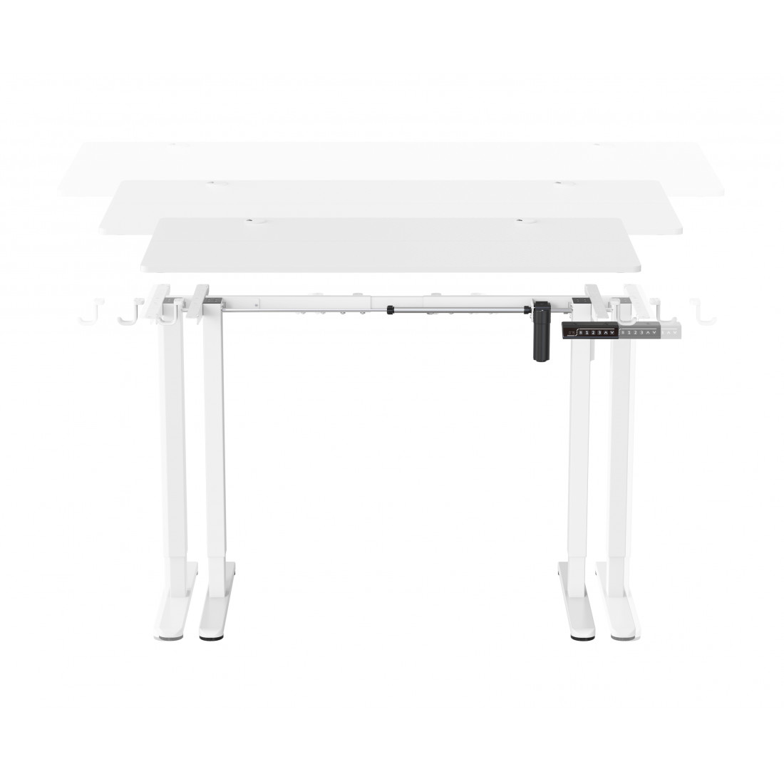 Devo Gaming Table - Agr Lite Frame - White
